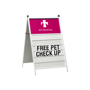 A-Frame Changeable Text - Vet Print Australia